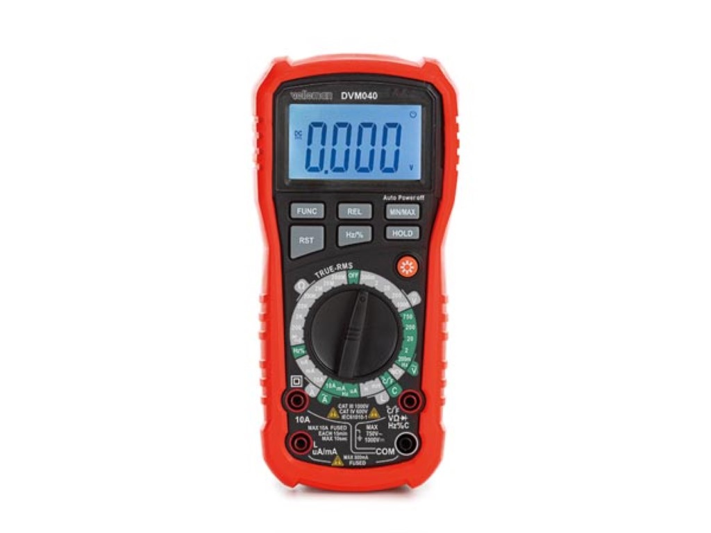Industrial rugged true RMS digital multimeter - CAT III - 1000 V / CAT ...