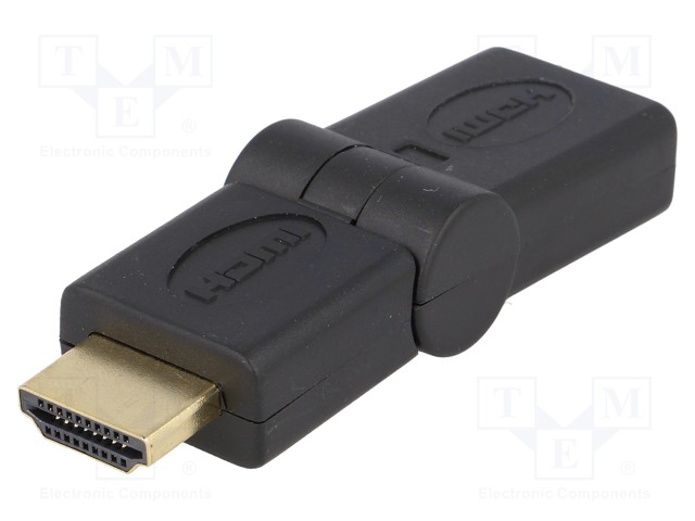HDMI ADAPTERI TAITETTAVA NAARAS LIITIN ±90°,HDMI-PISTOKE AH0011 ...